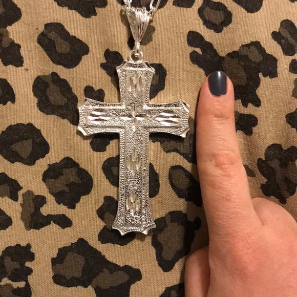 Accessories | Big Silver Cross | Poshmark